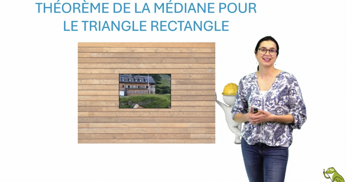 Le théorème de la médiane pour le triangle rectangle – Clipedia - La ...