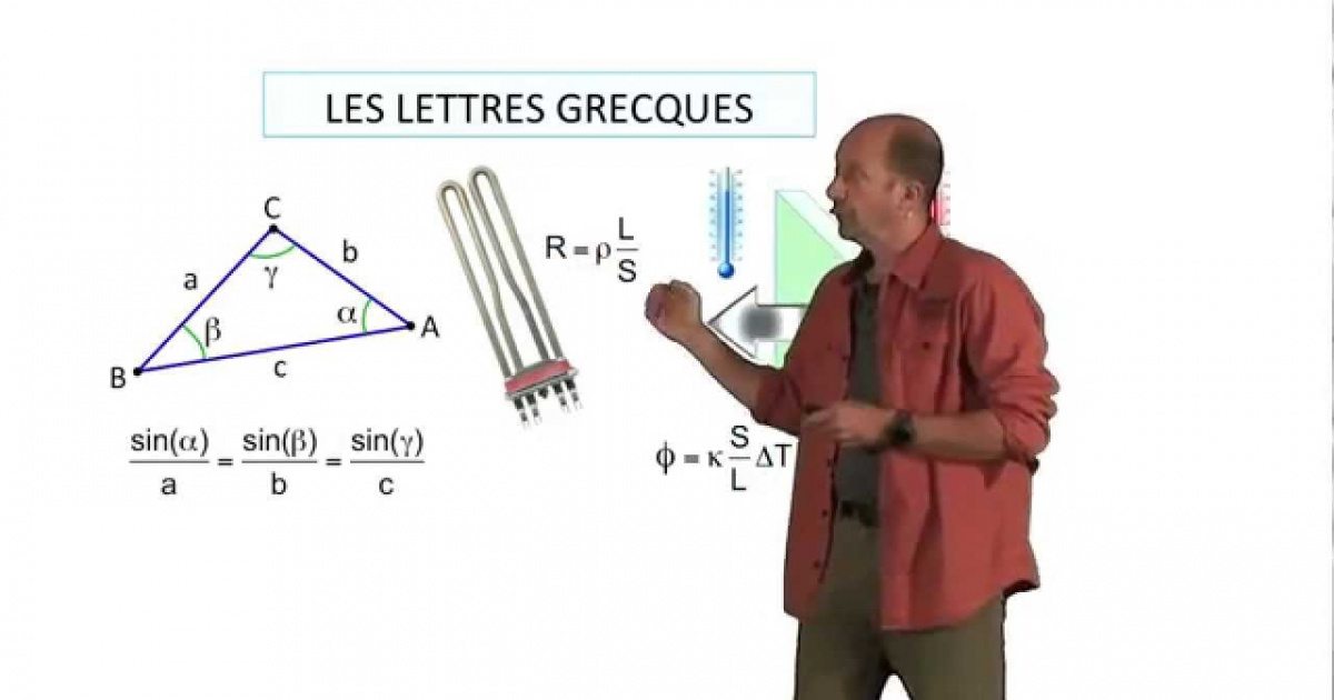 Les lettres grecques – Clipedia - La science et moi